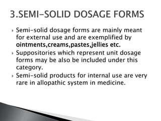 DOSAGE FORMS AND ADDITIVES | PPTX