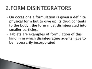 DOSAGE FORMS AND ADDITIVES | PPTX