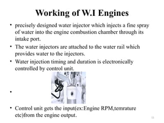 final presentation water injection on diesel engines | PPTX