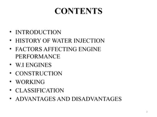 final presentation water injection on diesel engines | PPT