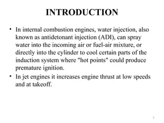 final presentation water injection on diesel engines | PPT