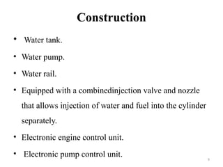 final presentation water injection on diesel engines | PPTX