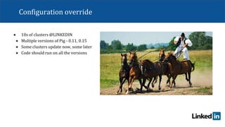 Beyond unit tests: Deployment and testing for Hadoop/Spark workflows | PPT