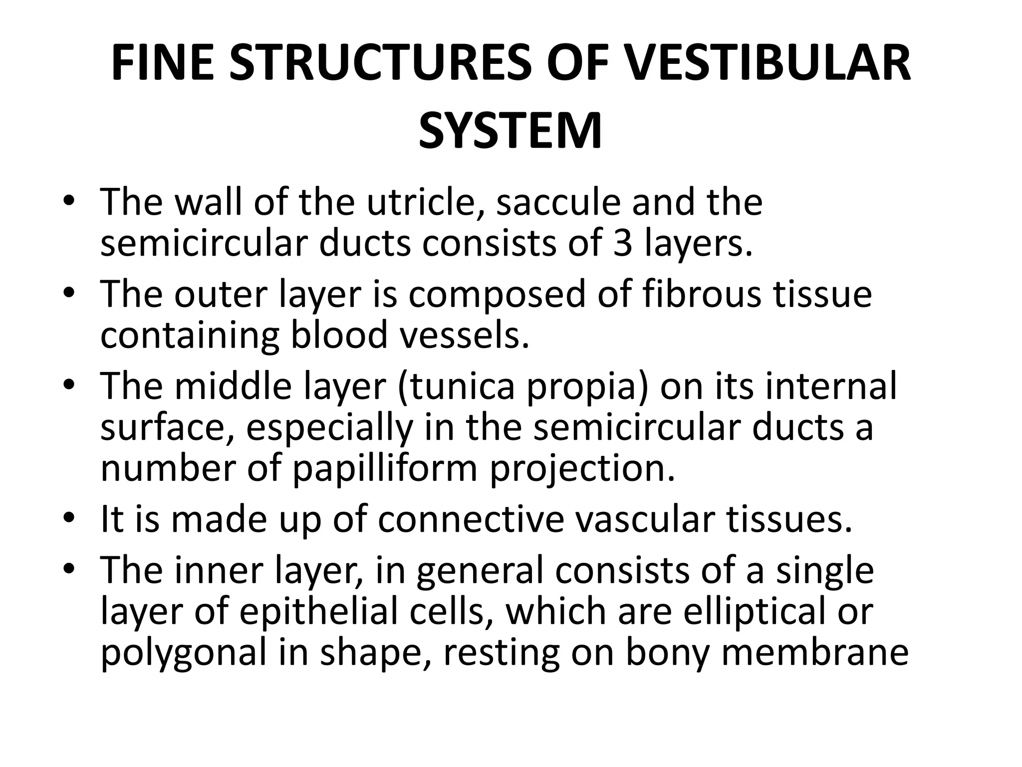 Anantomy of vestibular system | PPTX
