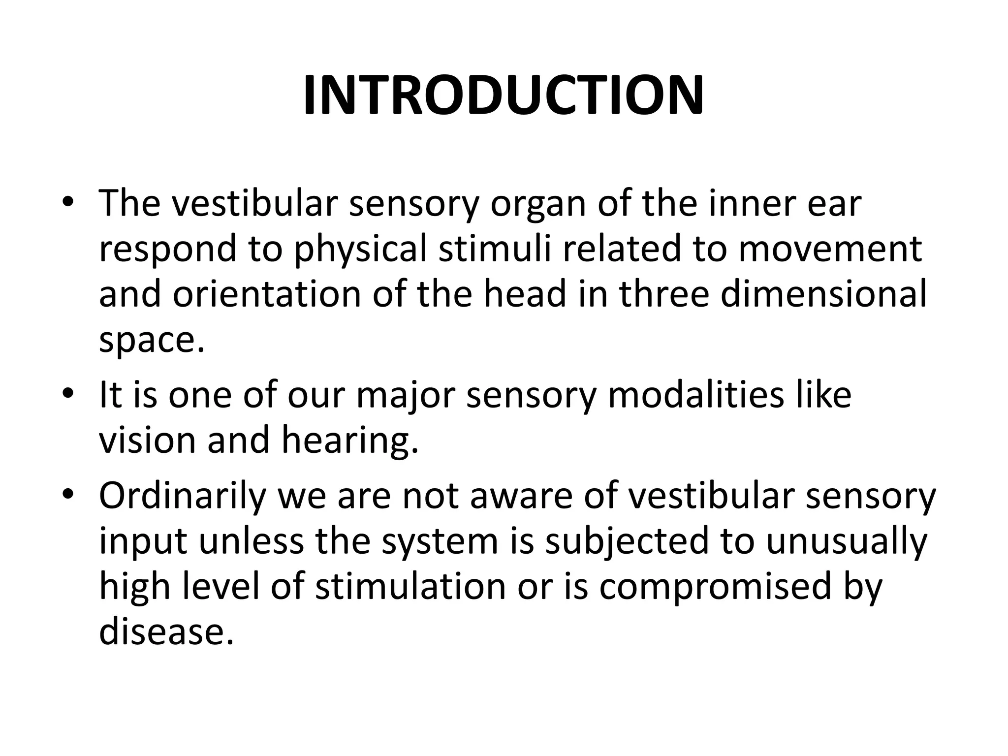 Anantomy of vestibular system | PPTX