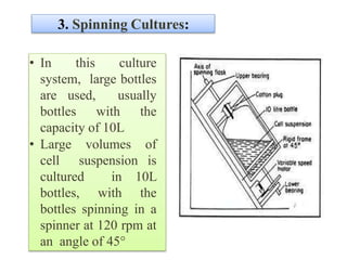 Suspension Culture and Single Cell Cultures, Culturing methods ...