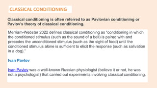 Principles and Applications of Classical and operant conditioningppt.pptx