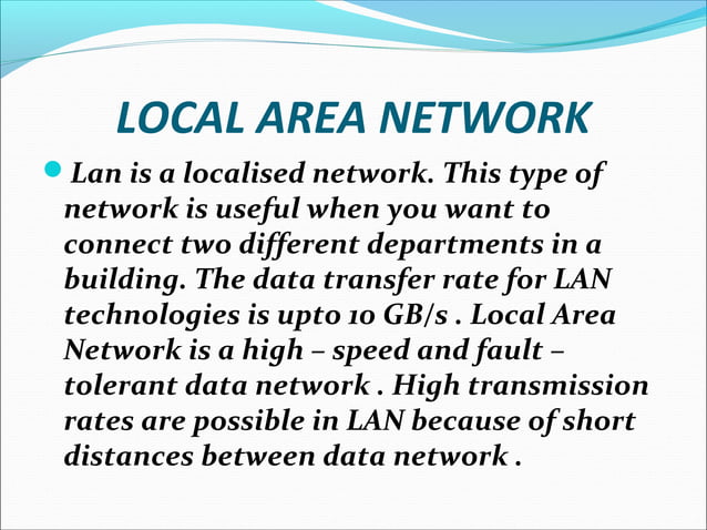 Ananya local area network (lan) | PPT