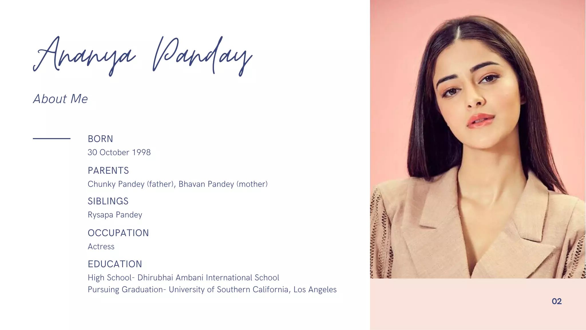 Bollywood actress - Ananya panday | PDF