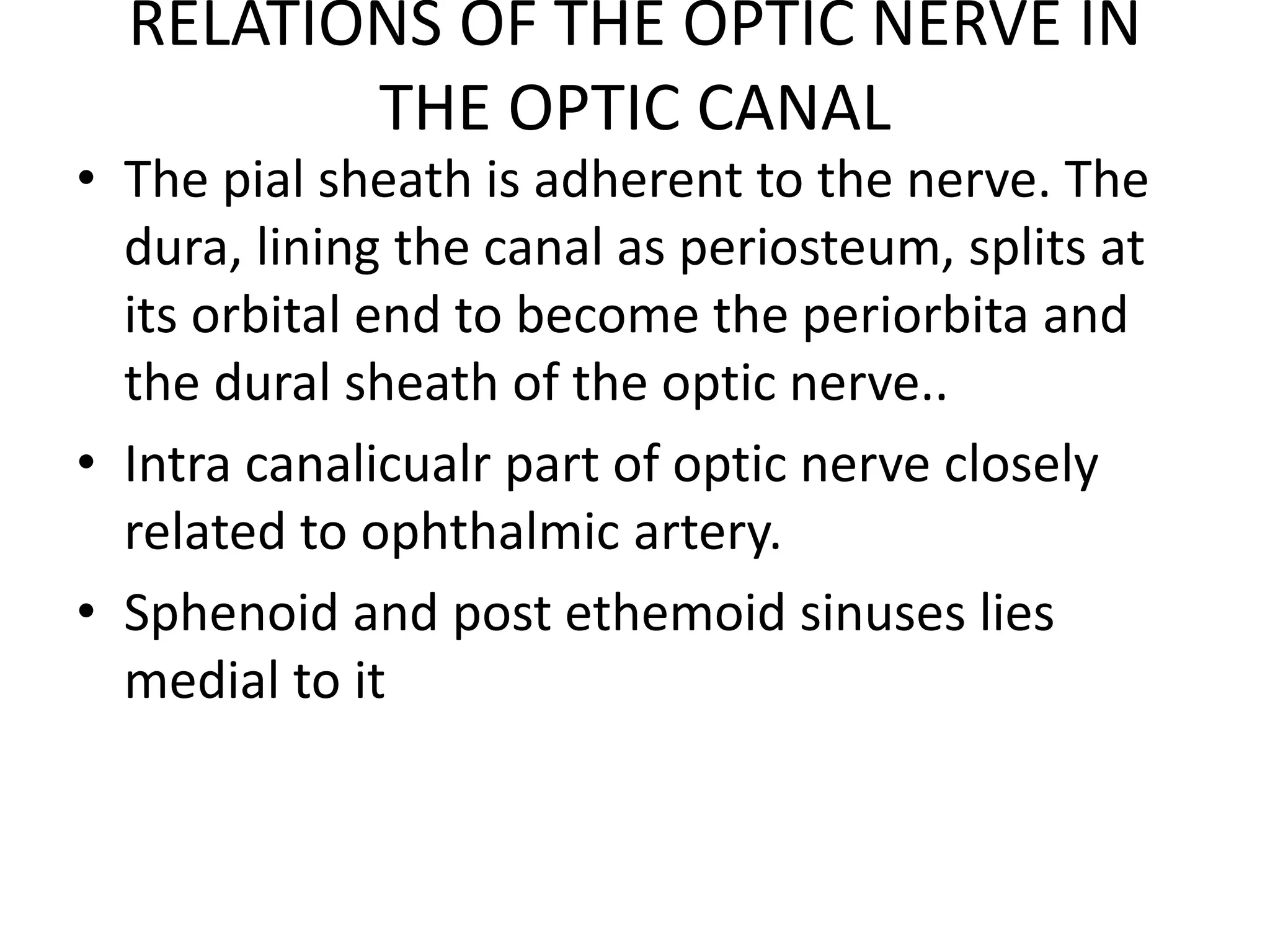 Anatomy of optic nerve | PPTX