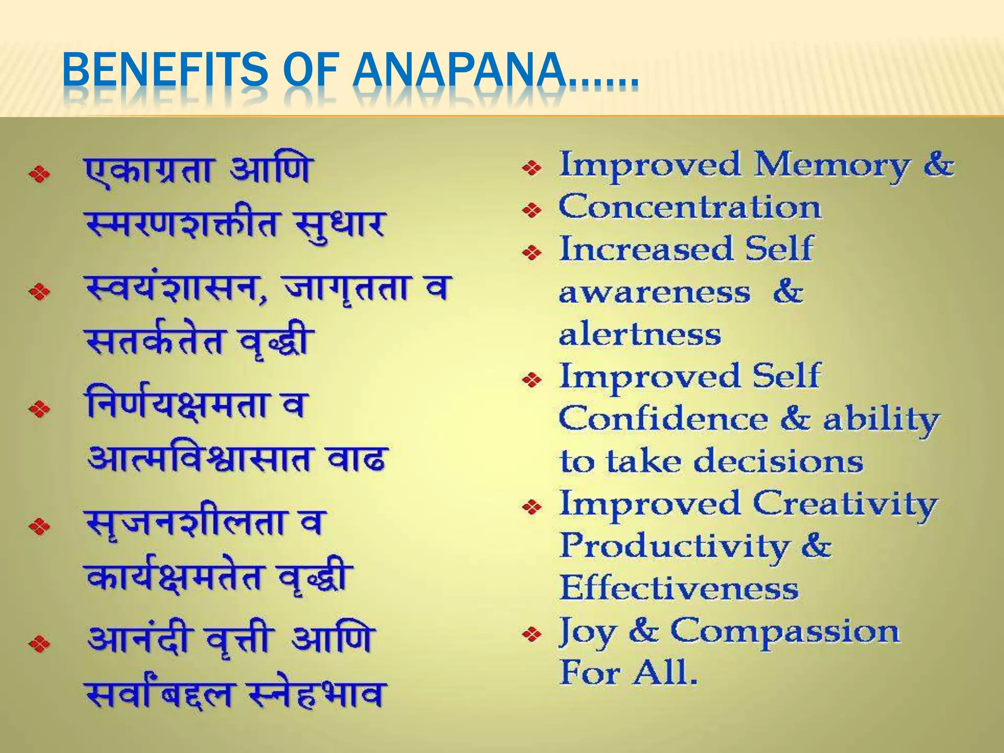 Anapana ppt for school teachers | PPSX