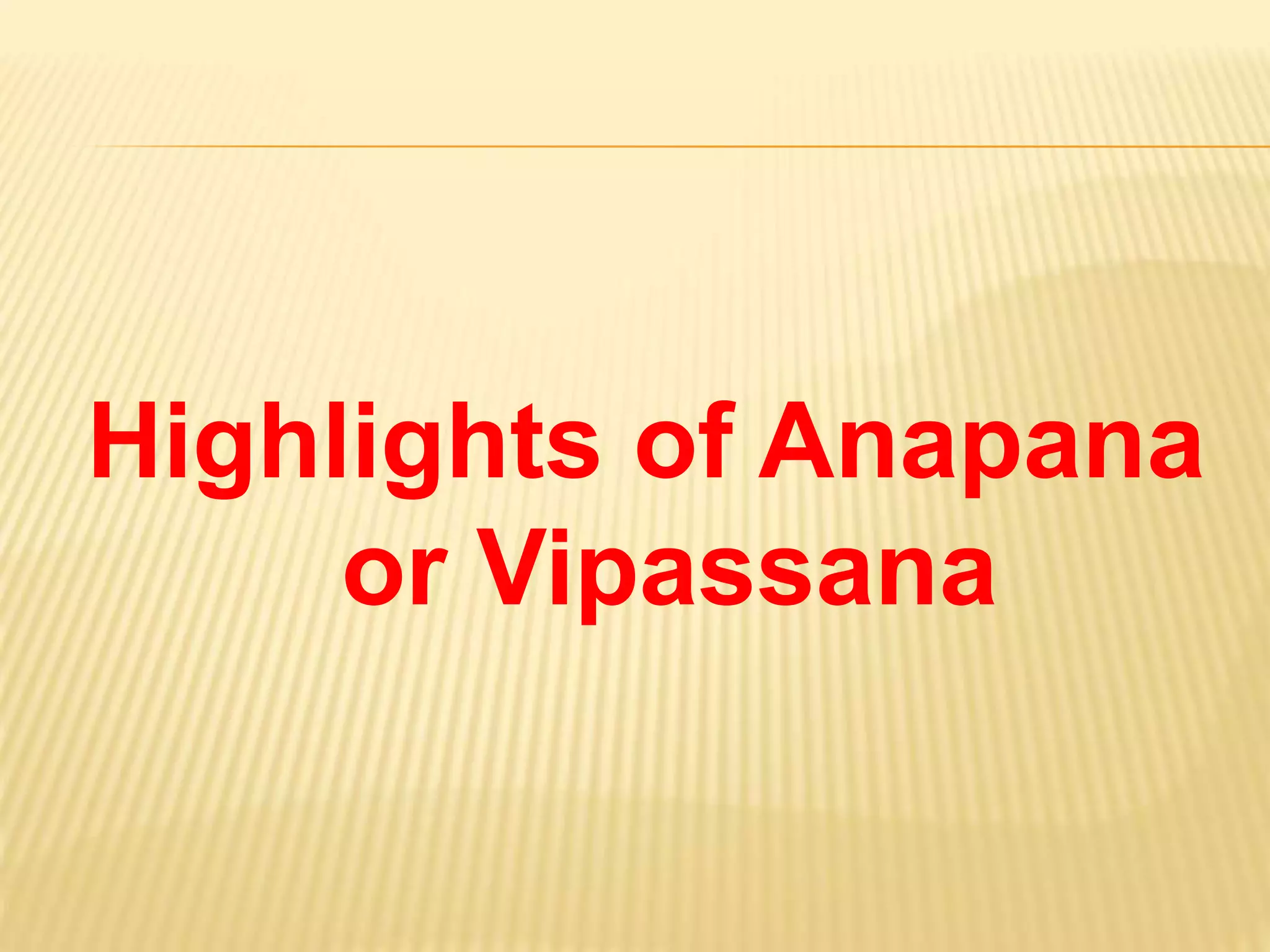 Anapana ppt for school teachers | PPSX