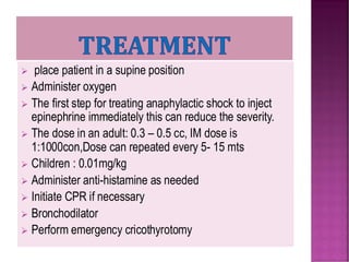 anaphylactic shock and its various types pdf | PDF