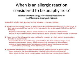 Anaphylaxis | PPTX