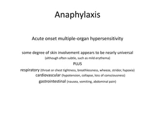 Anaphylaxis | PPTX