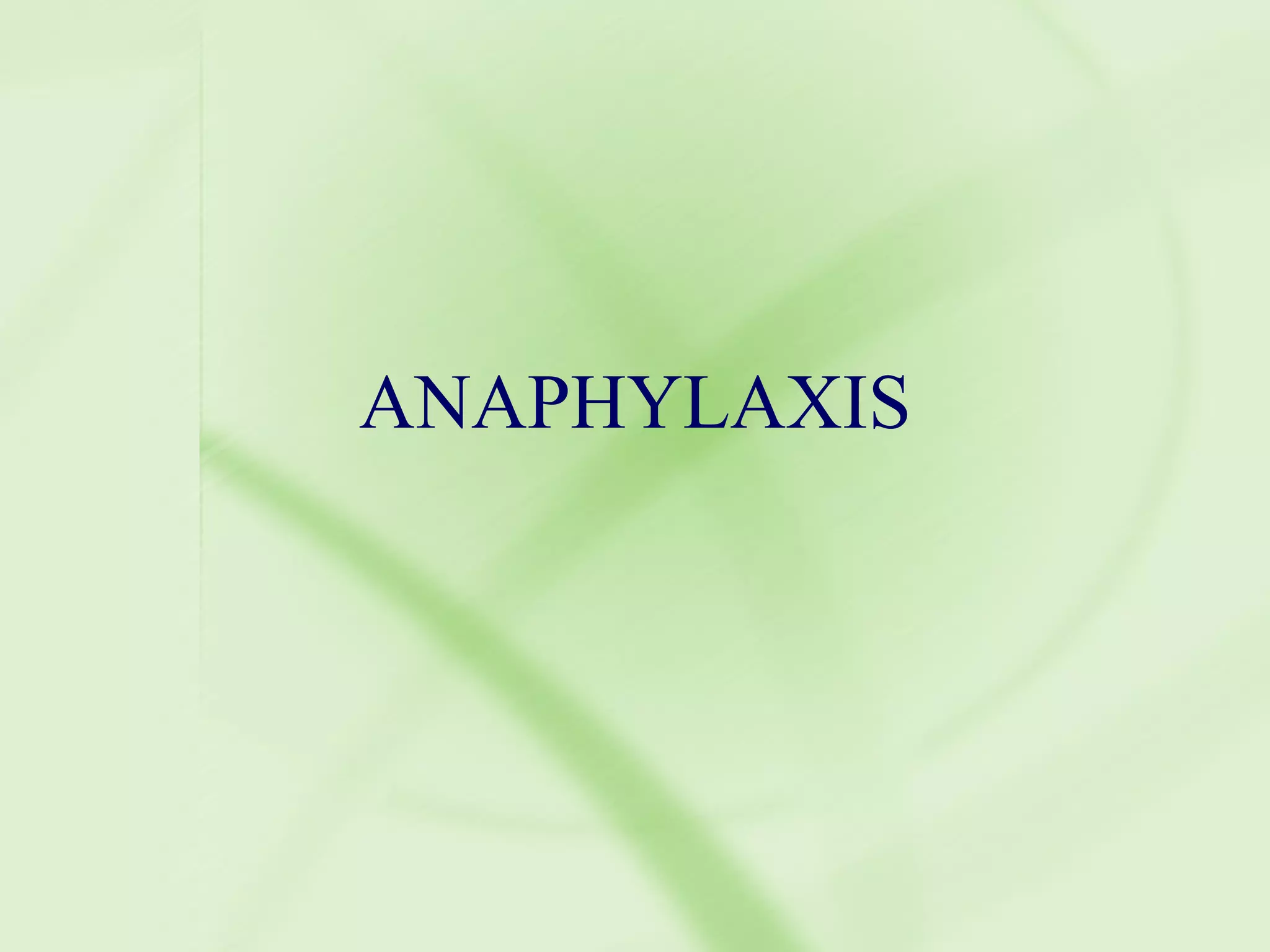 Anaphylaxis | PPT
