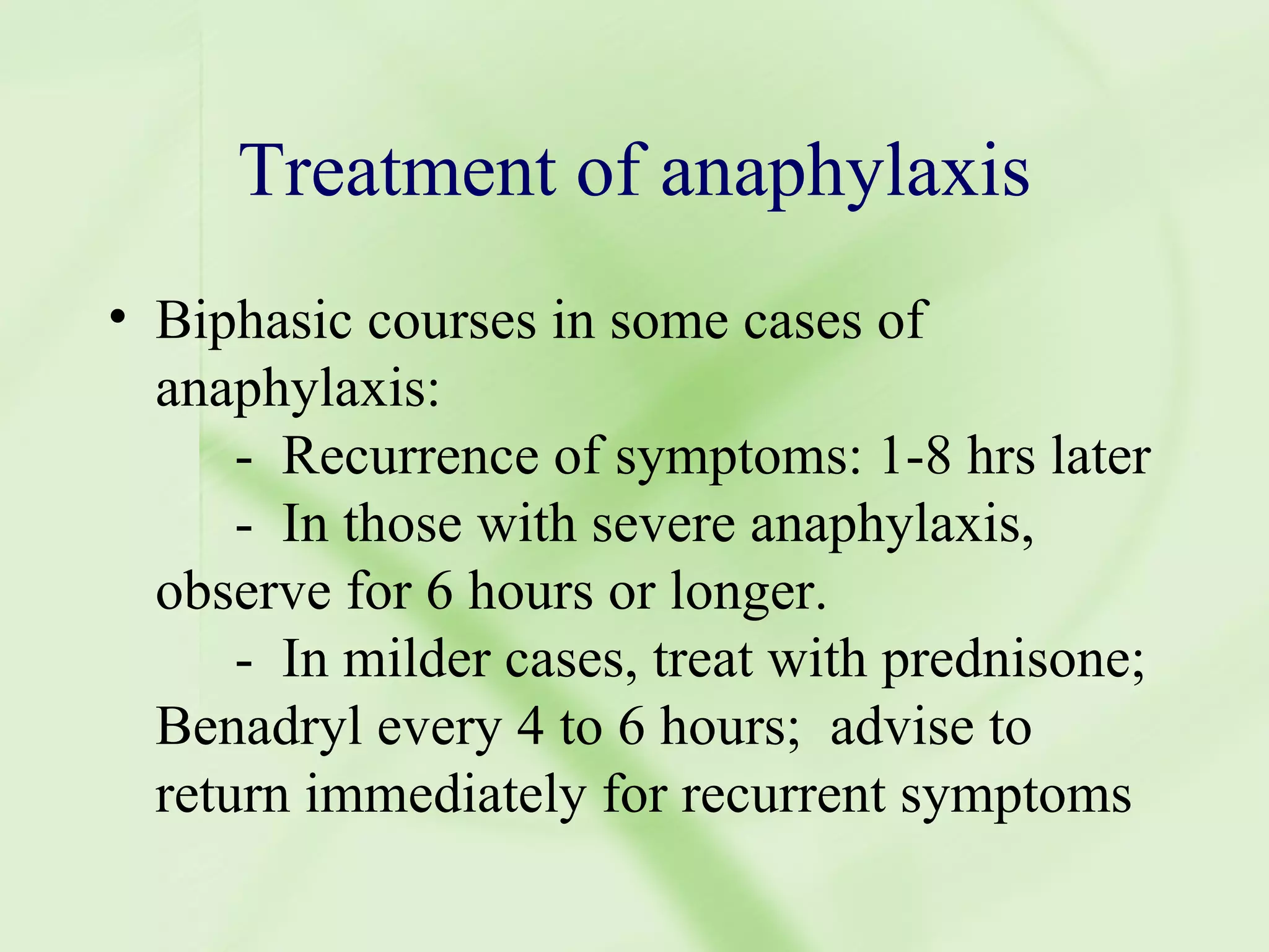 Anaphylaxis | PPT