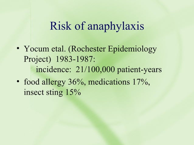 Anaphylaxis | PPT | Allergies | Diseases and Conditions