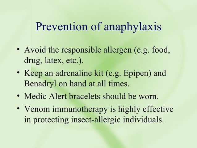 Anaphylaxis | PPT | Allergies | Diseases and Conditions