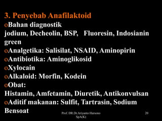 Anaphylaxis | PPTX