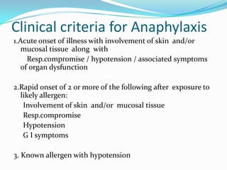 Anaphylaxis | PPTX