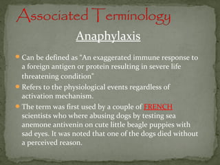 Anaphylaxis | PPT