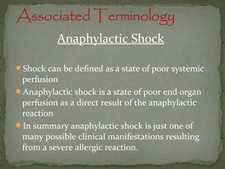 Anaphylaxis | PPT