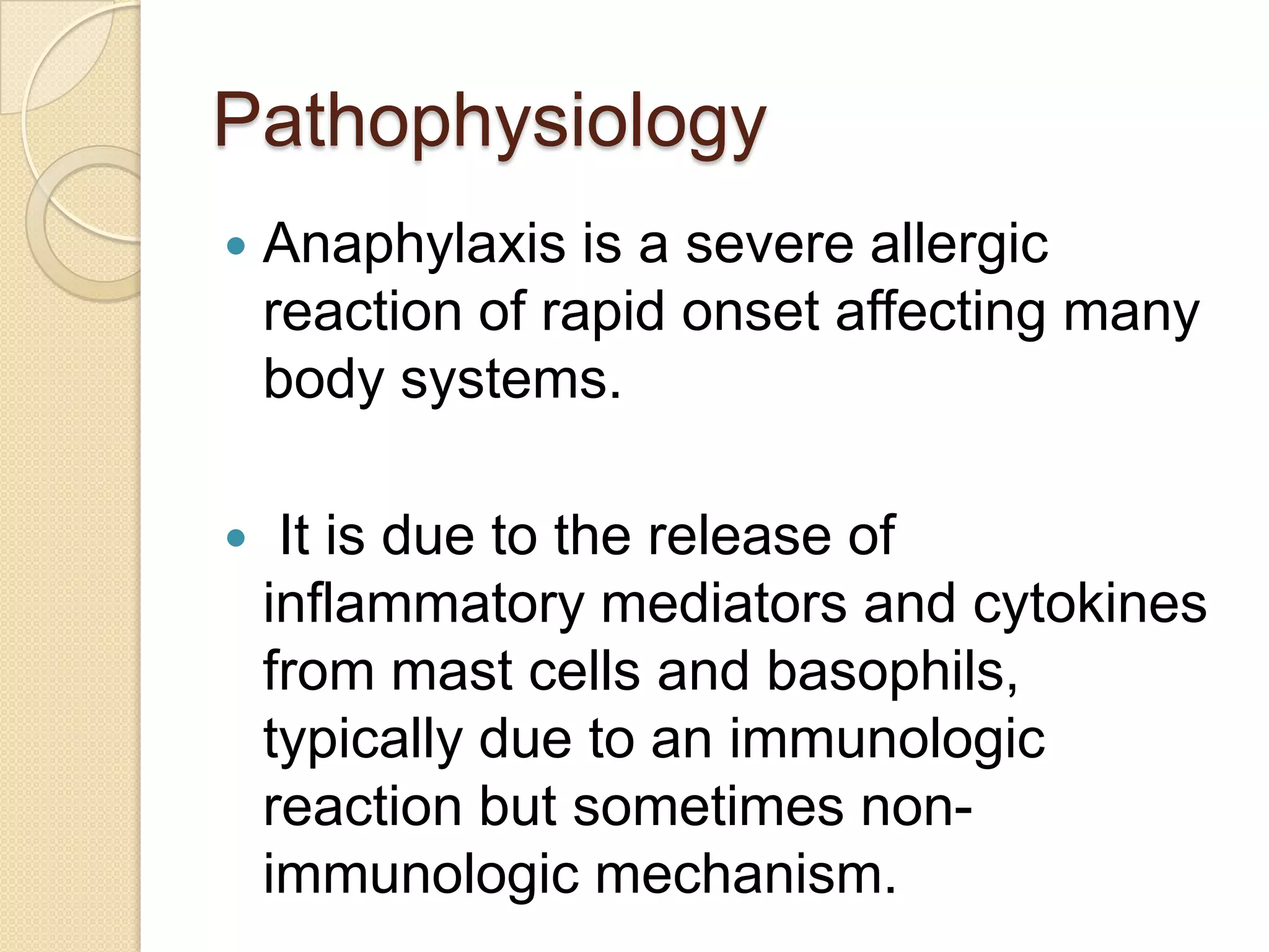 Anaphylaxis | PPTX