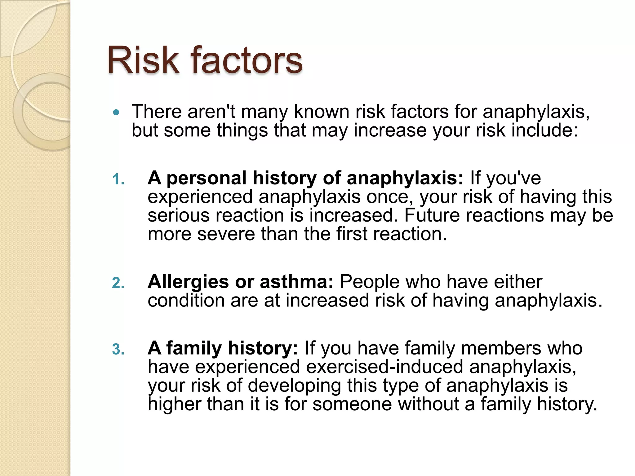 Anaphylaxis | PPTX