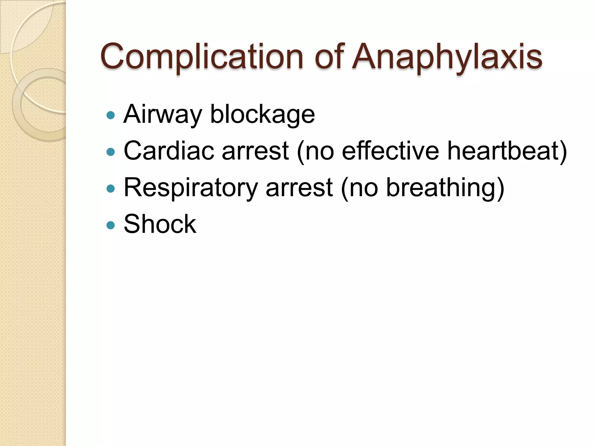 Anaphylaxis | PPTX
