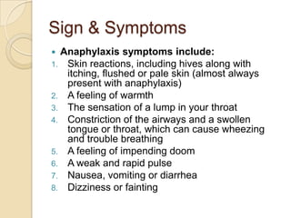 Anaphylaxis | PPTX