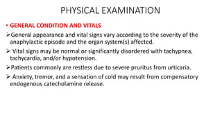 Anaphylaxis | PPTX