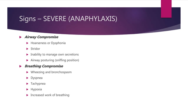 Anaphylaxis | PPTX | Allergies | Diseases and Conditions