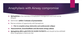 Anaphylaxis | PPTX
