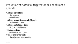 Anaphylaxis | PPTX
