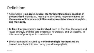 Anaphylaxis | PPTX