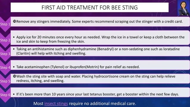 Bee sting and Anaphylaxis | PPTX | First Aid | Injuries