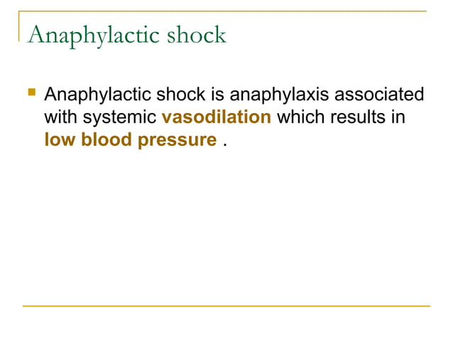 Anaphylaxis | PPT