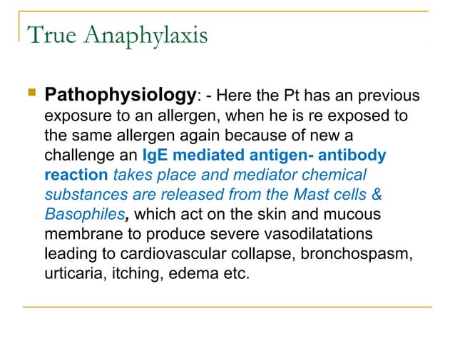 Anaphylaxis | PPT