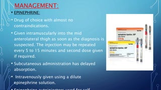 Anaphylaxis | PPTX