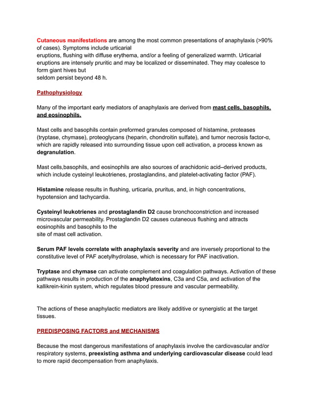 Anaphylaxis - Definition , Clinical features , Diagnosis & Treatment.pdf