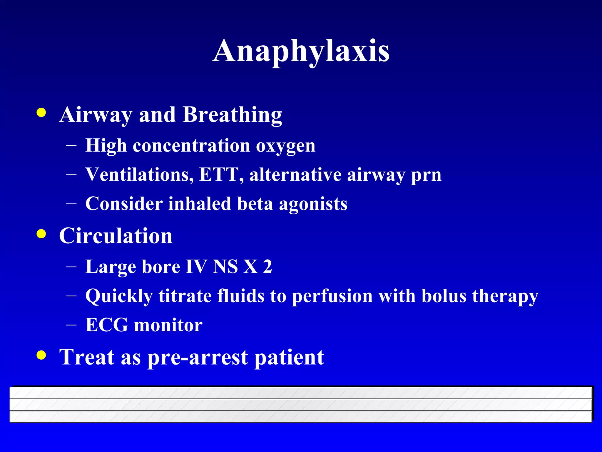 Anaphylaxis & Allergy Nsc | PPT
