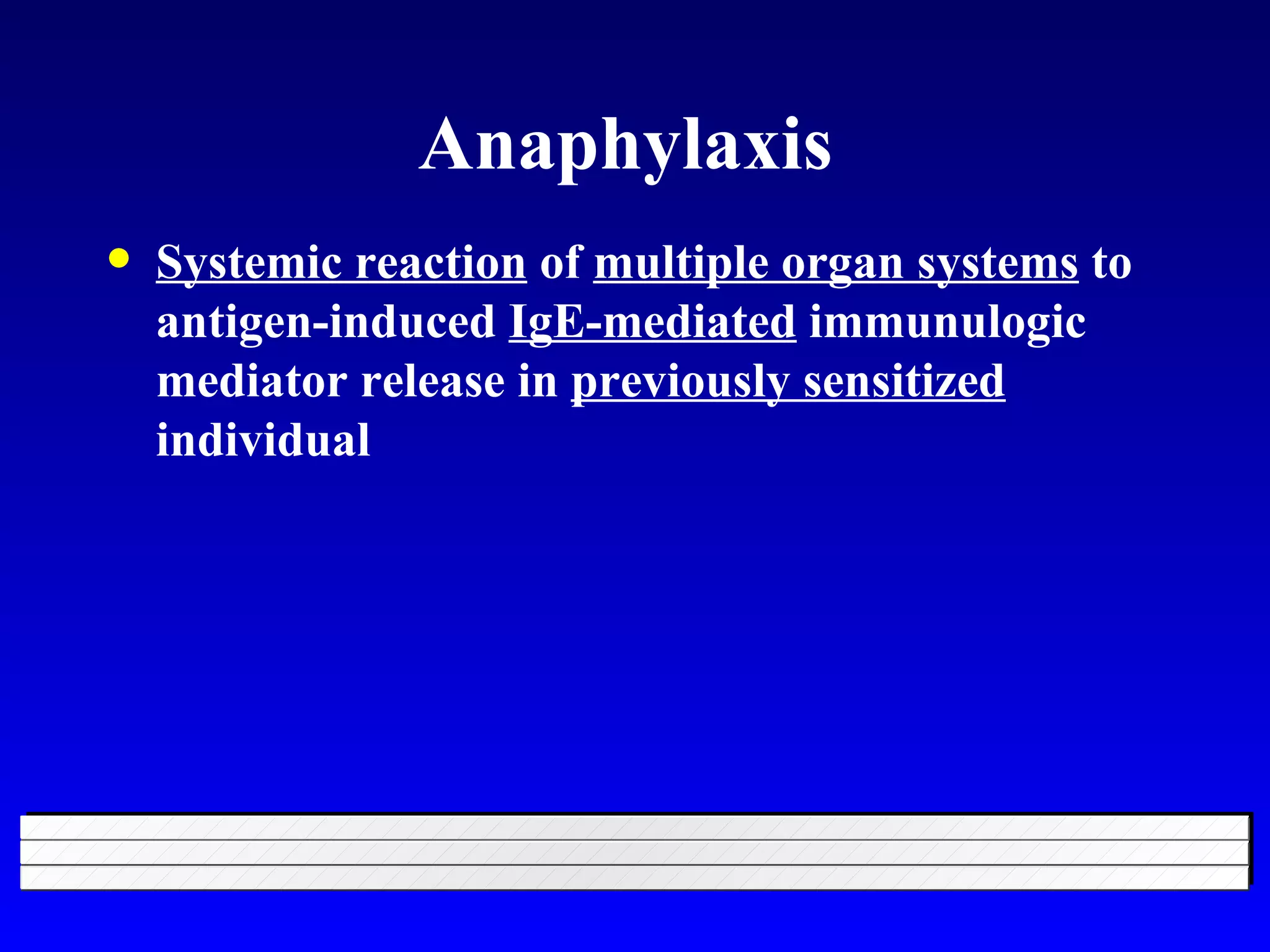 Anaphylaxis & Allergy Nsc | PPT