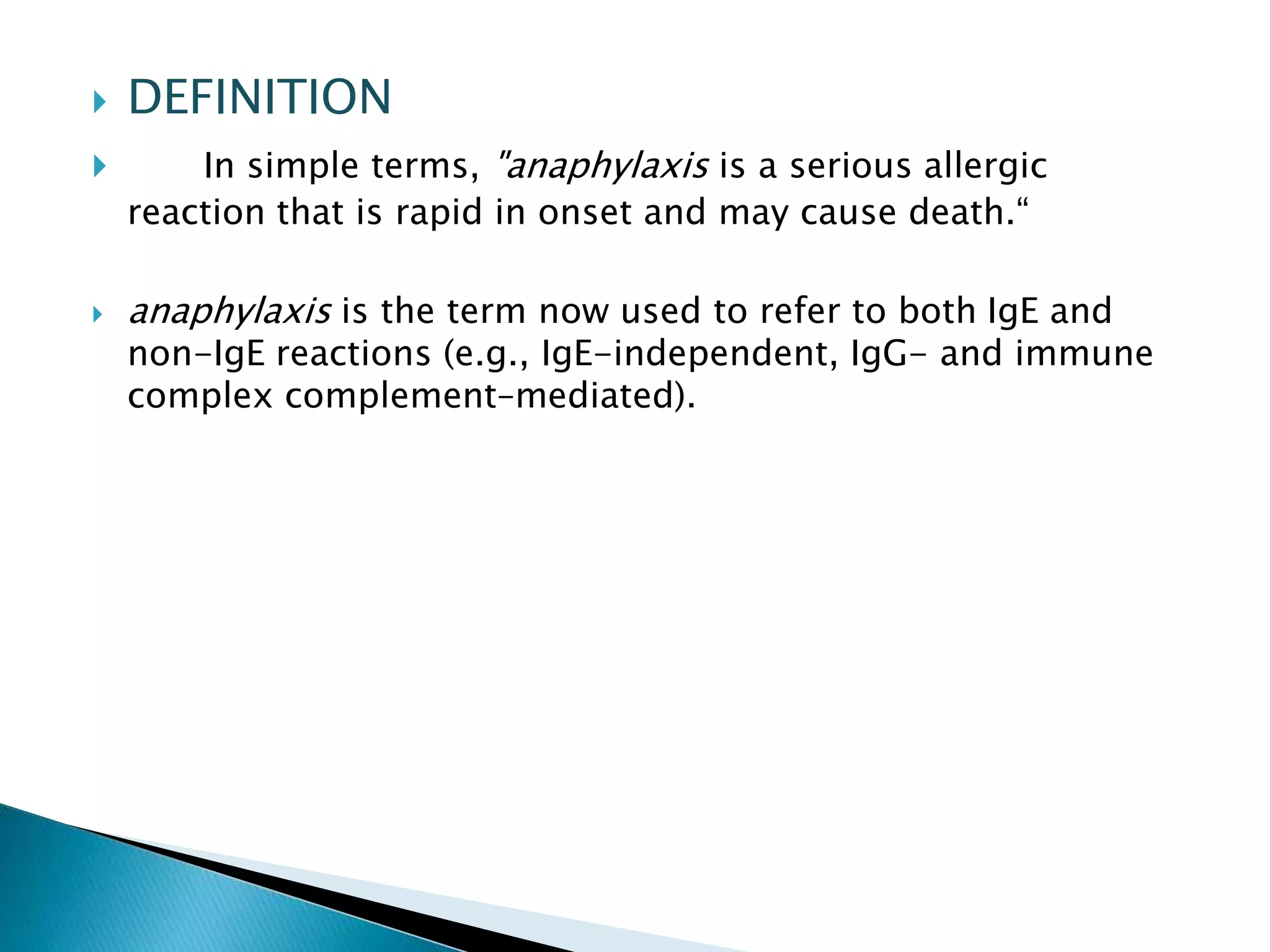 Anaphylaxis , allergic reactions | PPTX