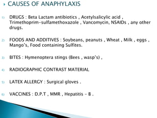 Anaphylaxis , allergic reactions | PPTX