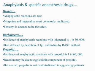 Anaphylaxis in Anesthesiology | PPTX