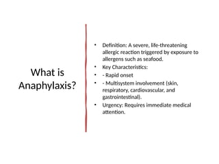 Anaphylaxis_Seafood_Allergy_Ppt for medical | PPTX