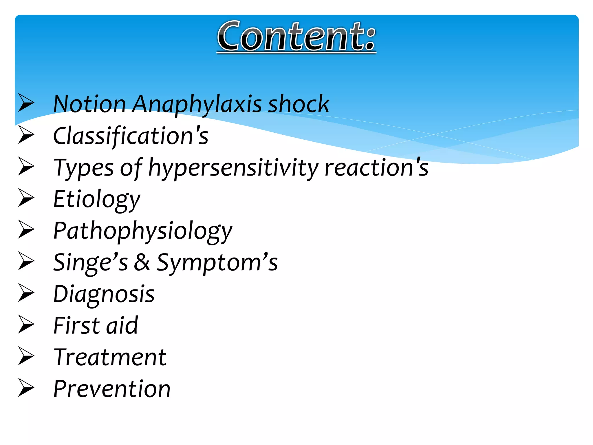 Anaphylaxis shock | PPTX