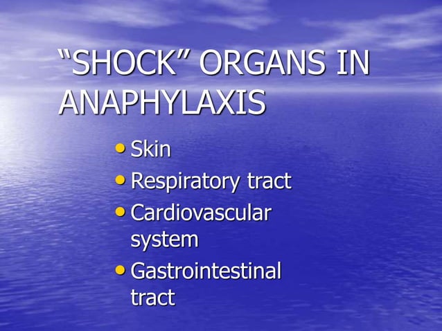 Anaphylaxis talk.ppt | Allergies | Diseases and Conditions
