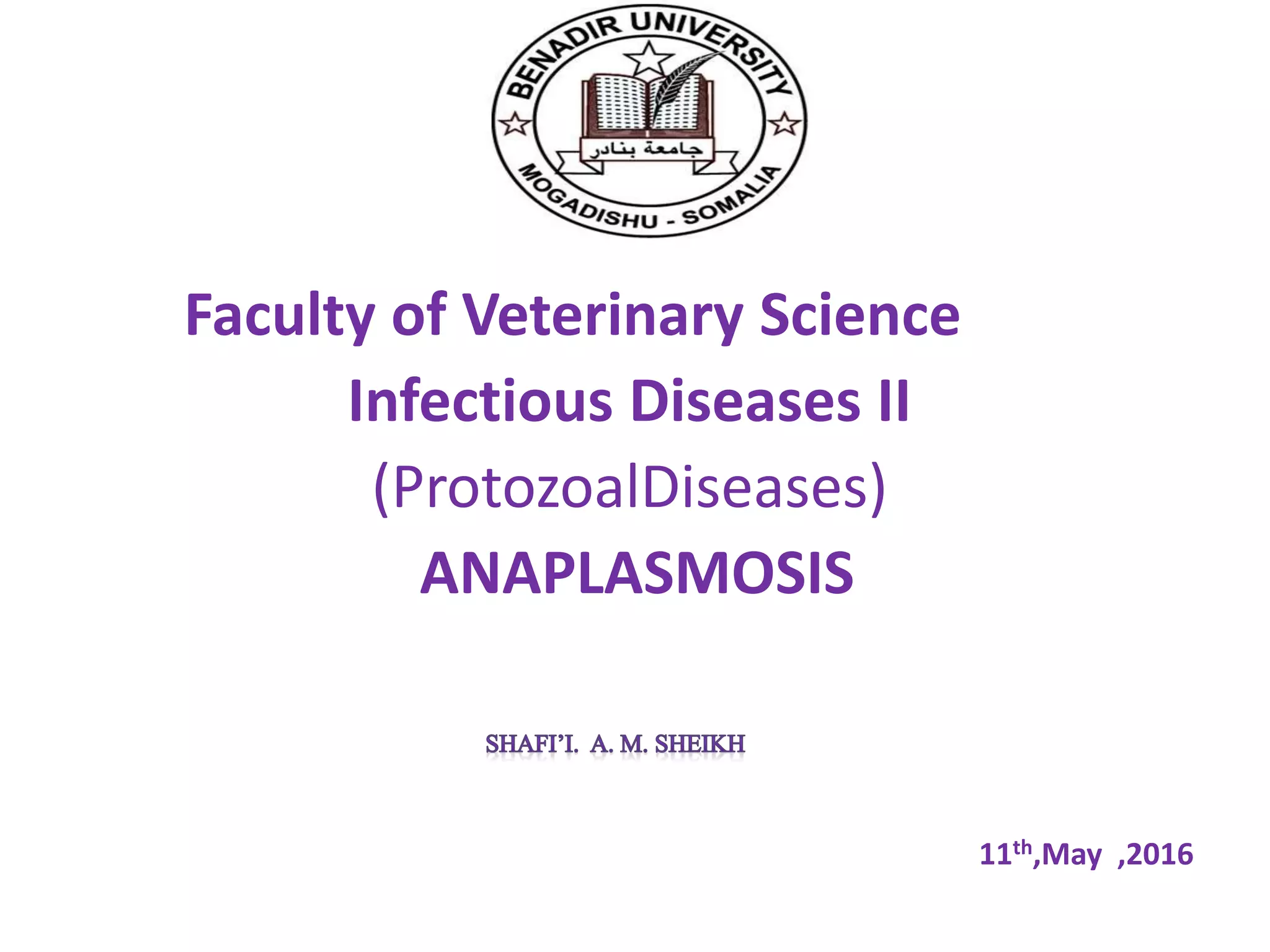 Anaplasmosis | PPTX